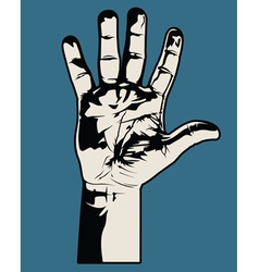 Hi five hand gesture Royalty Free Vector Image