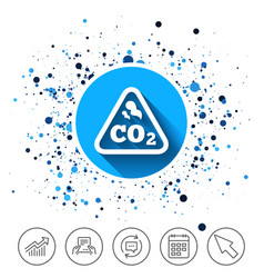 Co2 carbon dioxide formula sign icon chemistry Vector Image