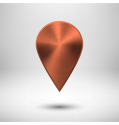 Red technology gps map pointer Royalty Free Vector Image