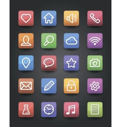 App icons Royalty Free Vector Image - VectorStock