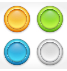 Button web color glossy Royalty Free Vector Image