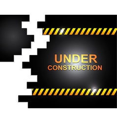Under construction frame Royalty Free Vector Image