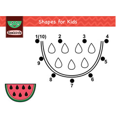 Dot to game for kids connect the dots Royalty Free Vector
