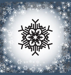 Snowflake icons snow symbol Royalty Free Vector Image