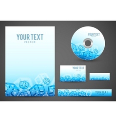 Cd cover design template Royalty Free Vector Image