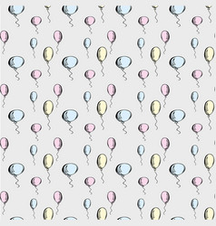 Balloon pattern seamless Royalty Free Vector Image