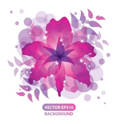 Violet floral background Royalty Free Vector Image