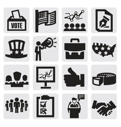Election icons Royalty Free Vector Image - VectorStock