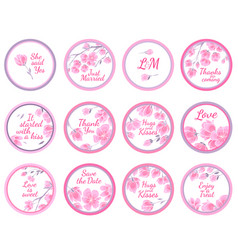 Personalized candy sticker labels Royalty Free Vector Image