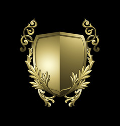 Heraldry musical shield Royalty Free Vector Image