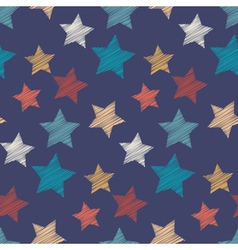 Star line seamless pattern Royalty Free Vector Image