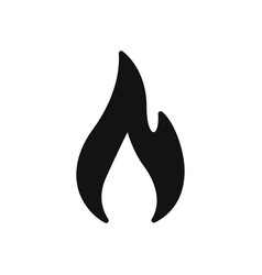 Candle icon lightfire symbol flat sign isolated Vector Image