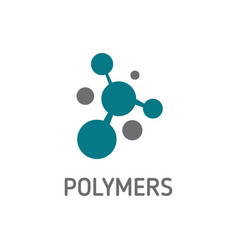 Polymer logo concept Royalty Free Vector Image