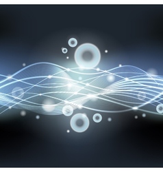 Abstract light overlay effect on blue background Vector Image