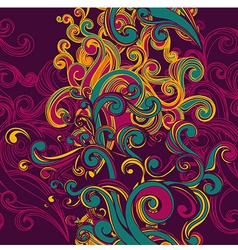 Seamless background with swirls Royalty Free Vector Image