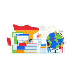 Language lesson Royalty Free Vector Image - VectorStock