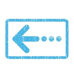 Send left icon rubber stamp Royalty Free Vector Image