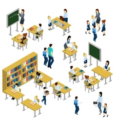 Education isometric Royalty Free Vector Image - VectorStock