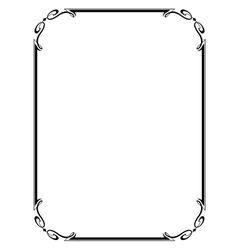Simple ornamental decorative frame Royalty Free Vector Image