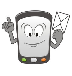 Smart phone cartoon Royalty Free Vector Image - VectorStock