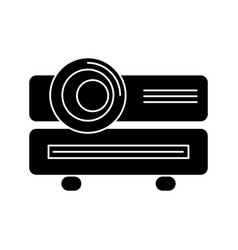 White blank projector screen Royalty Free Vector Image