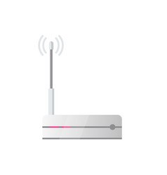 Modem router object for internet connection icon Vector Image