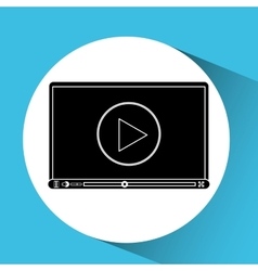 Media player interface design Royalty Free Vector Image