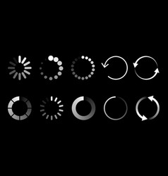 Load icon circle website buffer loader or Vector Image