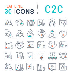 Shopping icons set 9 Royalty Free Vector Image