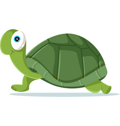 Turtle cartoon holding blank sign Royalty Free Vector Image