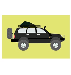 Off road vehicle suv extreme desert race Vector Image