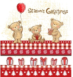 Cute little bears Royalty Free Vector Image - VectorStock