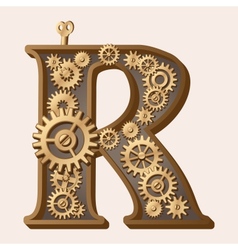 Mechanical alphabet Royalty Free Vector Image - VectorStock