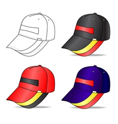 Outline cap Royalty Free Vector Image - VectorStock
