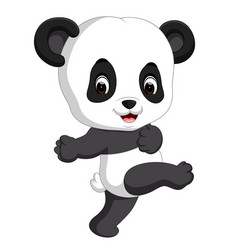 Cute panda cartoon Royalty Free Vector Image - VectorStock
