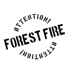 Forest Fire rubber stamp Royalty Free Vector Image