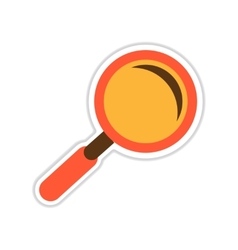 Cartoon magnifying glass Royalty Free Vector Image