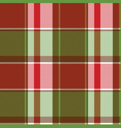Green red check square pixel seamless pattern Vector Image
