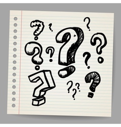 Comic question marks Royalty Free Vector Image