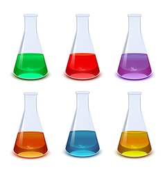 Scientific laboratory in biology icon set Vector Image