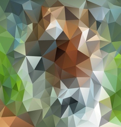 Blue green emerald polygon triangular pattern Vector Image