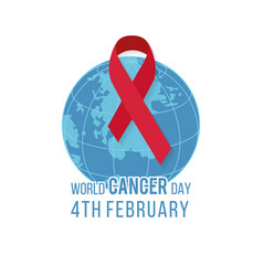 World cancer day design with elegant background Vector Image