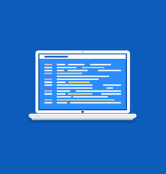 Digital java code text computer software coding Vector Image