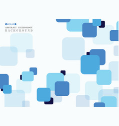 Abstract simple blue square geometric pattern Vector Image