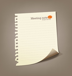 Notebook paper background Royalty Free Vector Image