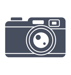 Camera sign black and white icon Royalty Free Vector Image