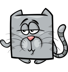 Happy cat cartoon character Royalty Free Vector Image