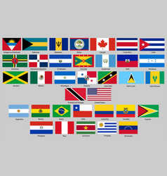 Different countries flags set Royalty Free Vector Image