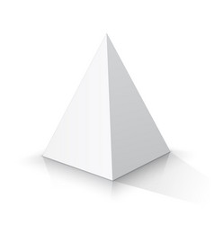 White rectangular prism Royalty Free Vector Image