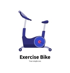 Cartoon stationary exercise bike Royalty Free Vector Image